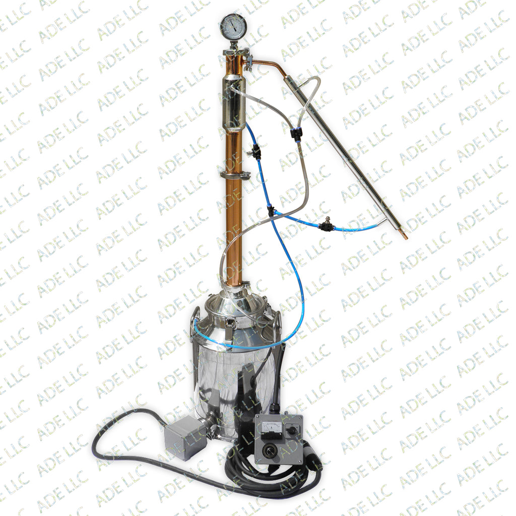 8 Gallon Stainless Still with 2" Copper & Stainless Reflux Column, Coo ...