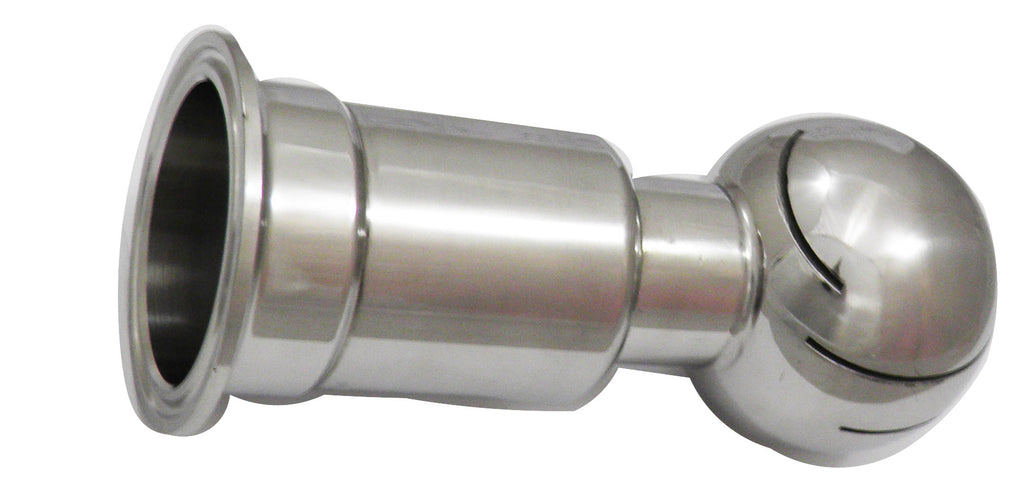 Rotating CIP Spray Ball with a 1.5" Tri Clamp End and 2" Ball ...